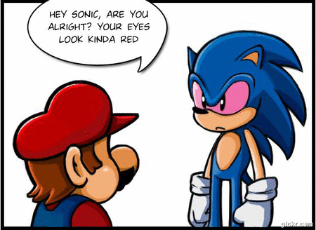 Sonic's eyes : gaming