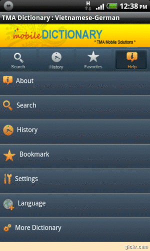 mDict beta - Phần mềm từ điển đa ngôn ngữ trên Android | Viết bởi vutananh